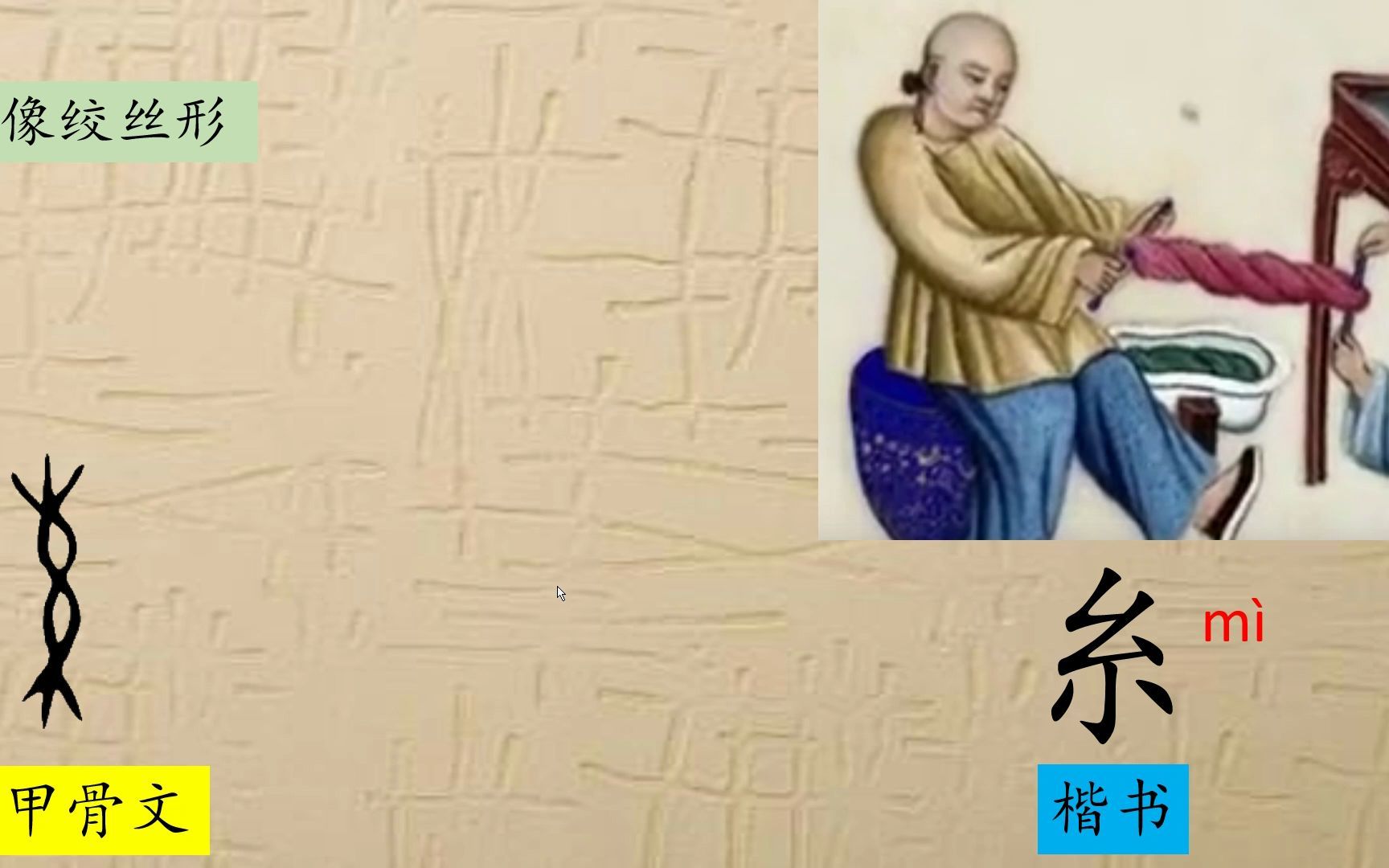 179、纟为什么叫绞丝旁,汉字,识字,说文解字,象形字,甲骨文,金文,篆文,...