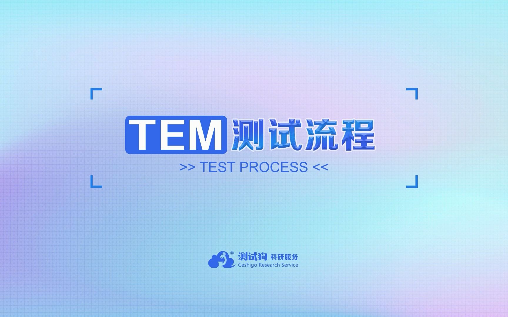 TEM测试流程