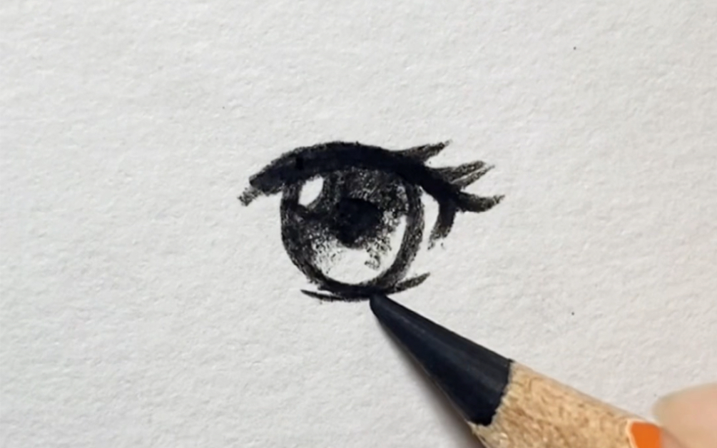 眼睛的画法,画出玻璃的质感