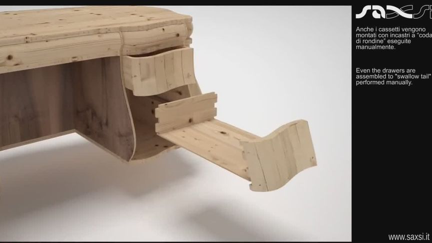 3D动态高清展示国外一个经典家具制作过程