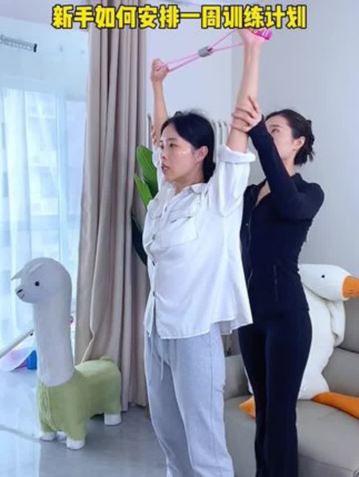 分享一套初学者一周训练计划,每天练一练,轻松拥有好身材#居家锻炼