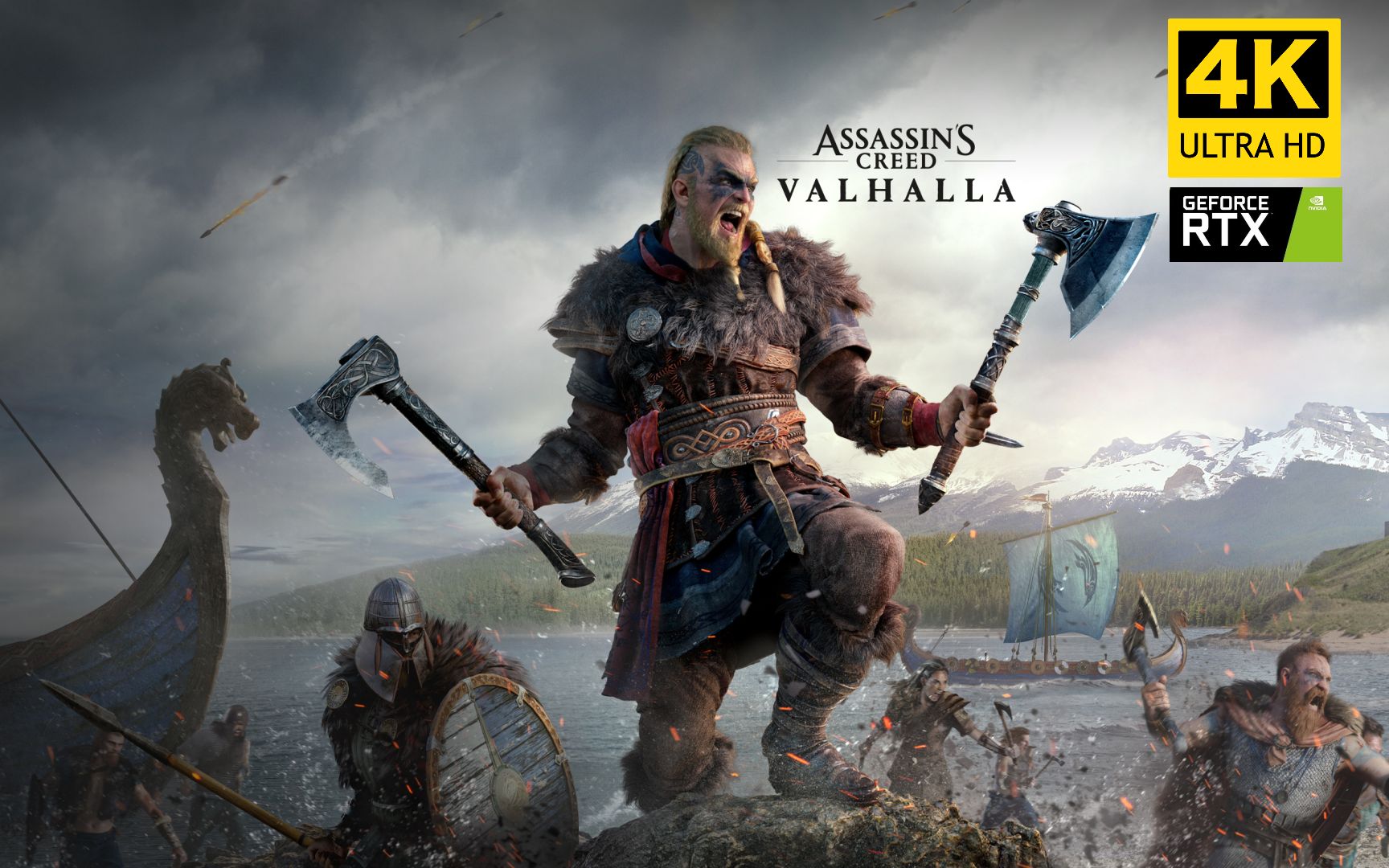 【4K60帧】R5 3600 RTX 3080 Ti 运行《刺客信条英灵殿》4K最高...