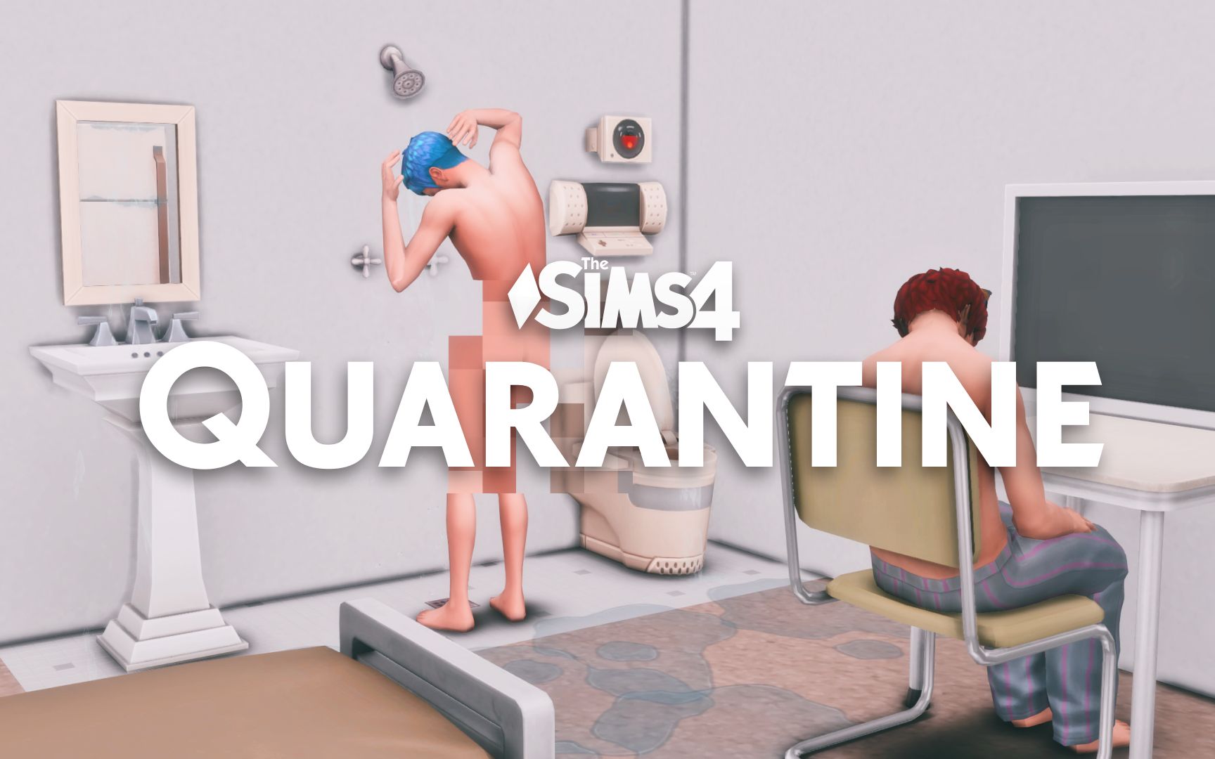 居家隔离,但是在模拟人生4里。_游戏热门视频