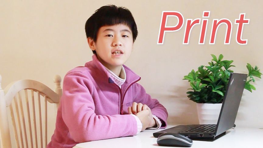 初一女生爱编程,入坑人工智能Python编程:Print输出结果