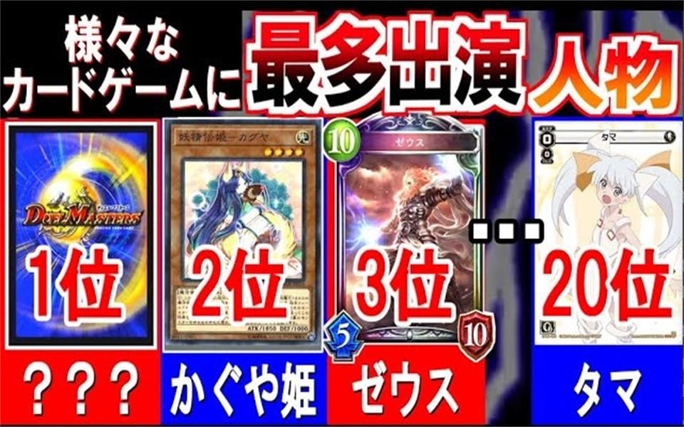 【熟肉】【卡牌游戏豆知识】卡牌游戏中出场次数最多的角色排行Top5