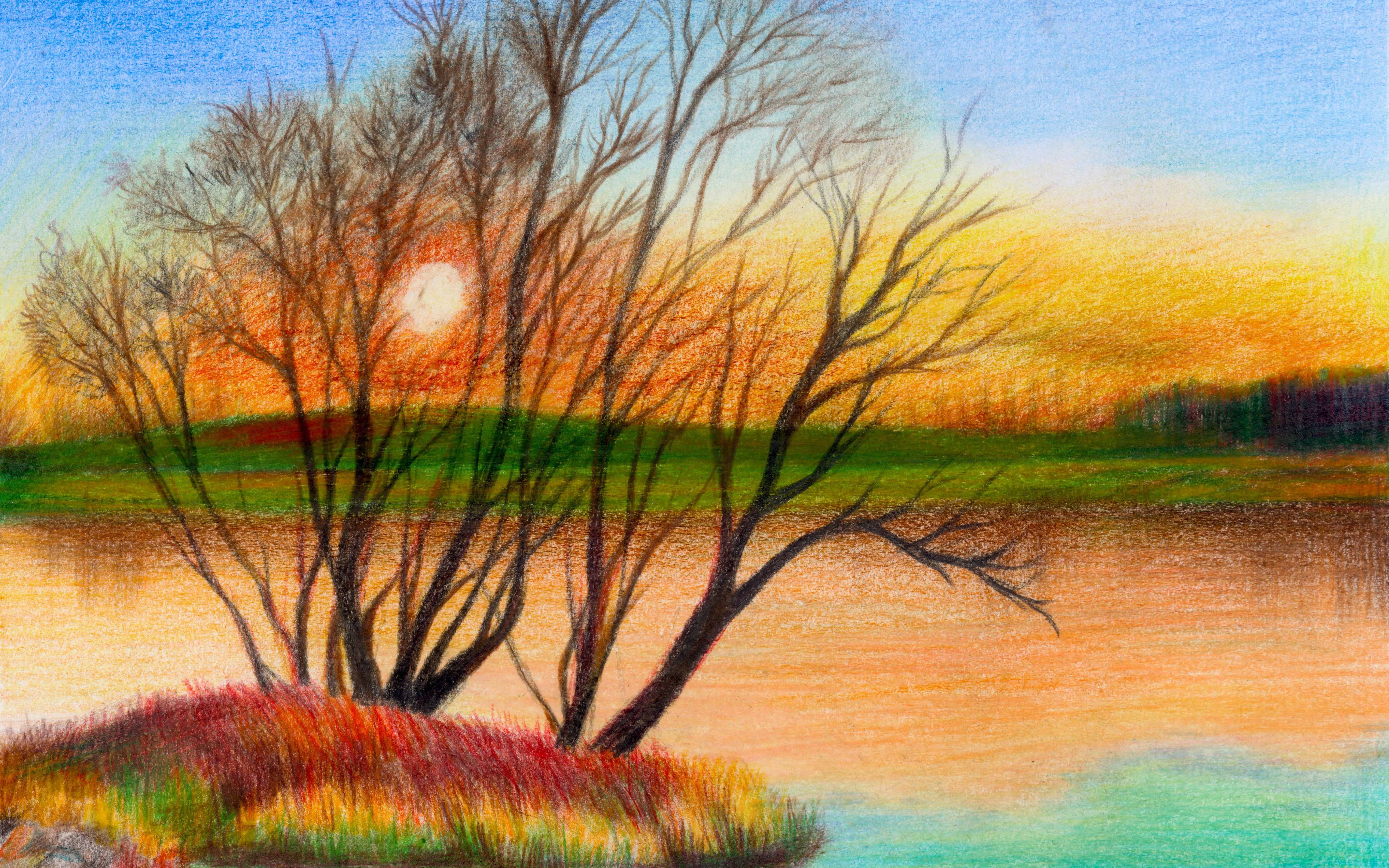 【彩铅|干货】风景类绘画教程合集,建议收藏后观看!