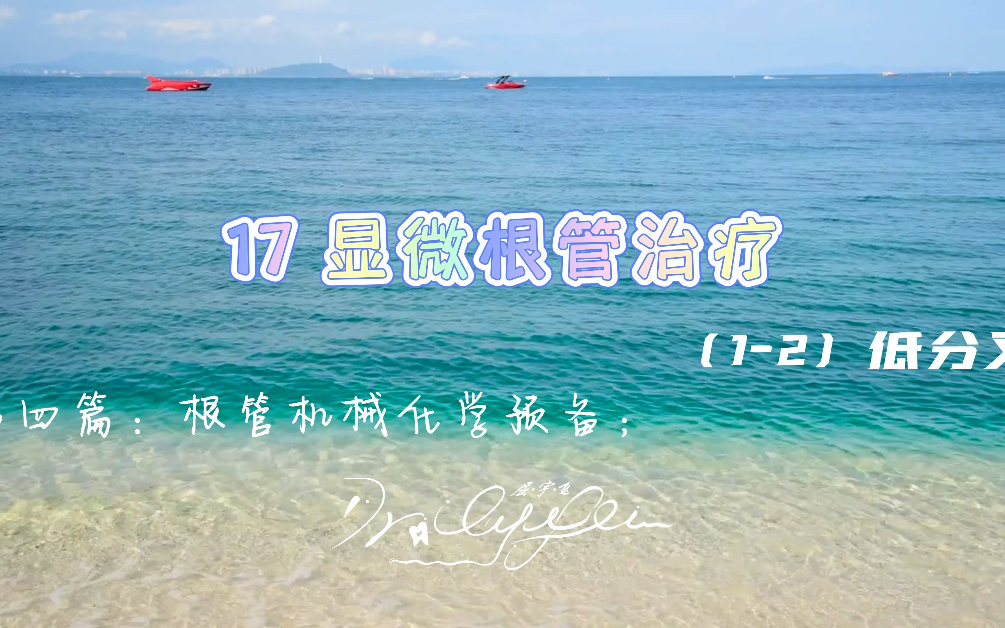 17 显微根管治疗(1-2低分叉)(第四篇:机械化学预备)