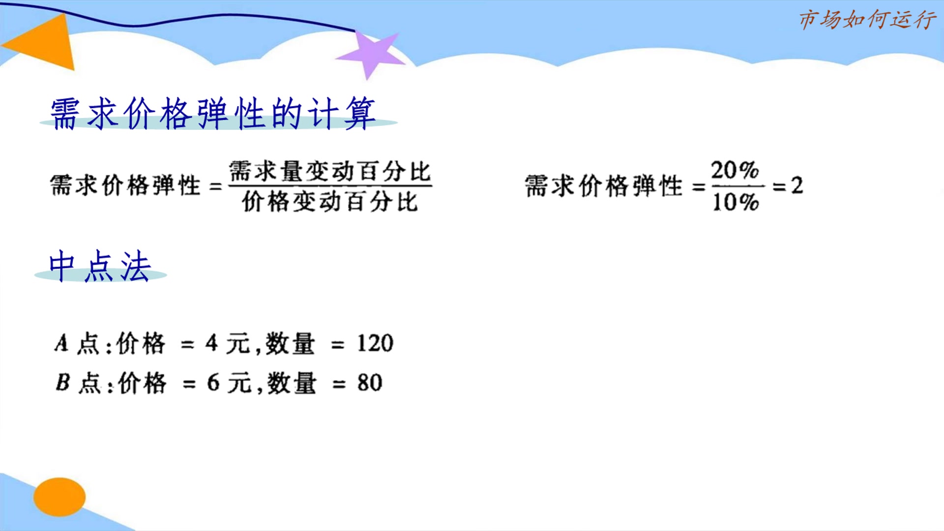 经济学原理:需求价格弹性的计算方法
