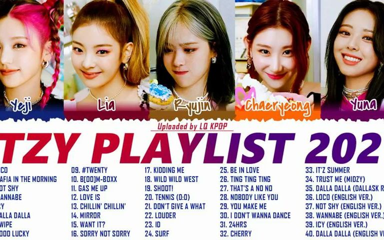 韩国女团ITZY,2021年全精选歌曲