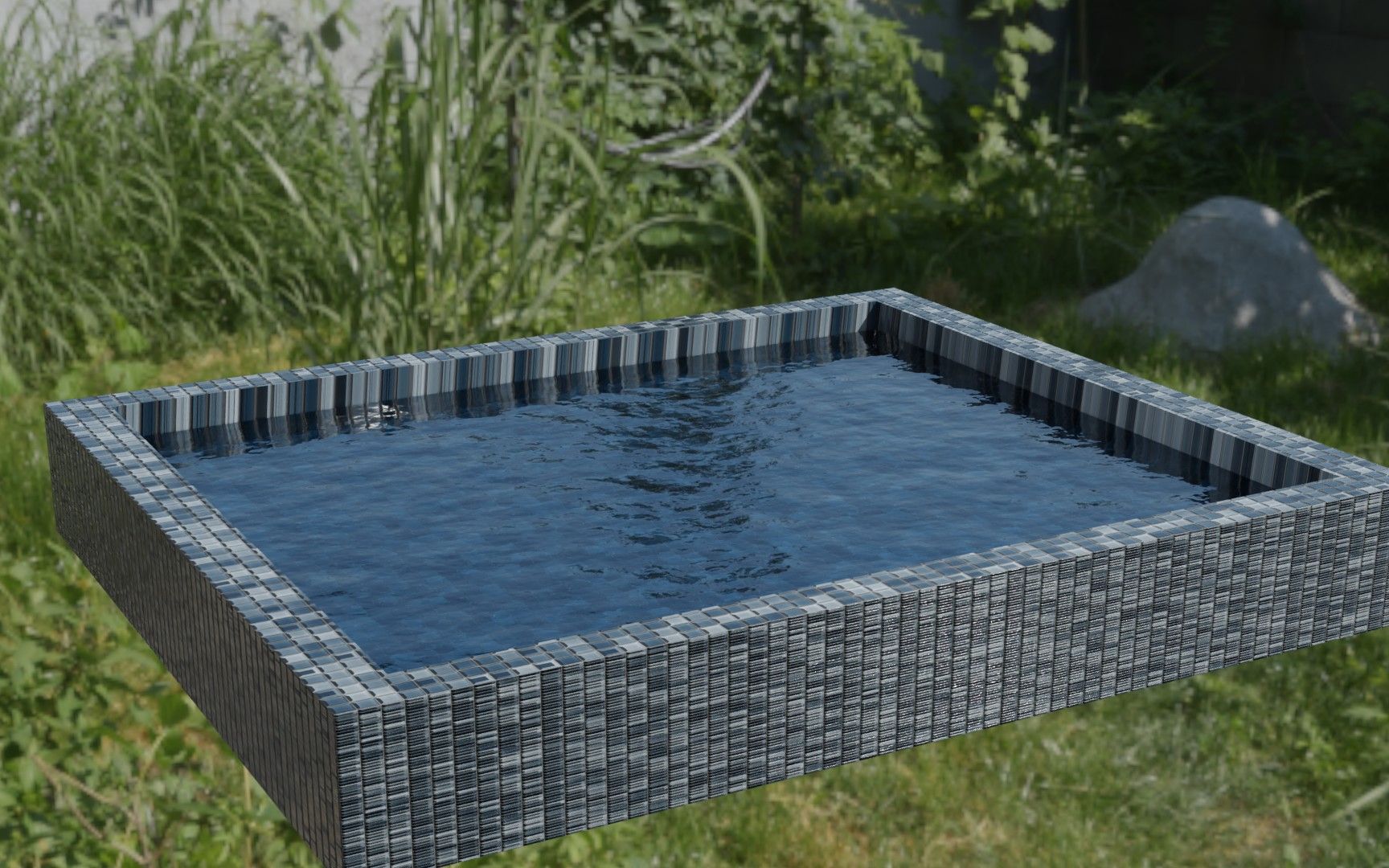 Blender 立体建模学习中文教程:简单逼真的水程序纹理