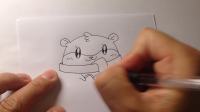 卡通简笔画.可爱小仓鼠的画法