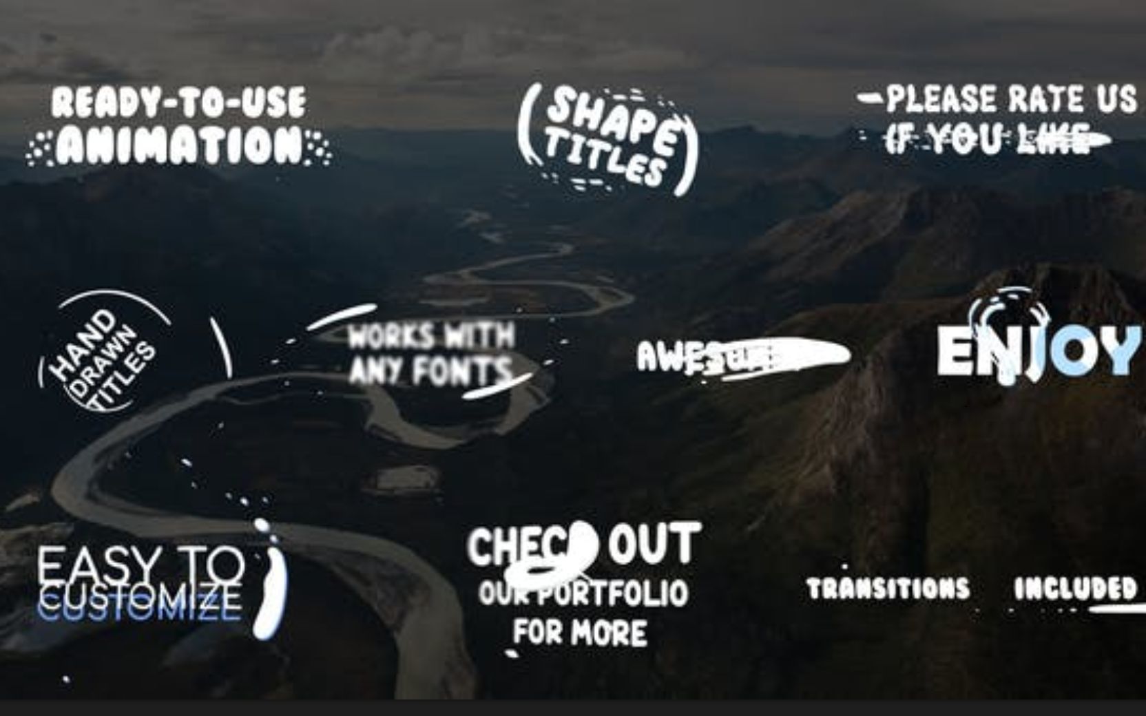 ...模板-综艺节目常用动态字体个人vlog常用的卡通字体趣味动态文字标题