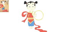 儿童绘画动画片《哪吒传奇》少年英雄小哪吒中的可爱小哪吒卡通动漫...
