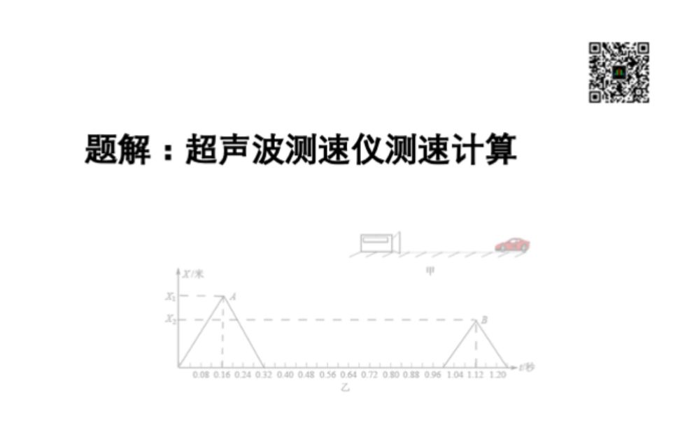 题解: 超声波测速仪测速计算