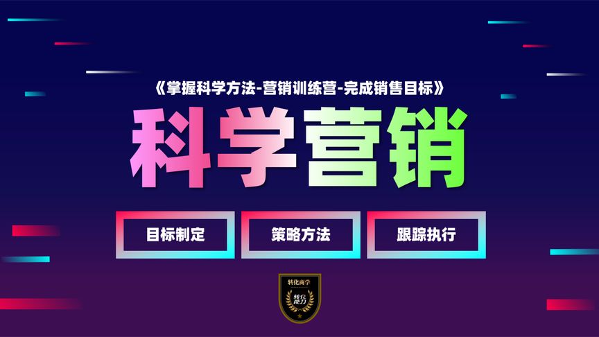 你以为这样就可以完成营销目标了?完成目标需要科学的系统的方法