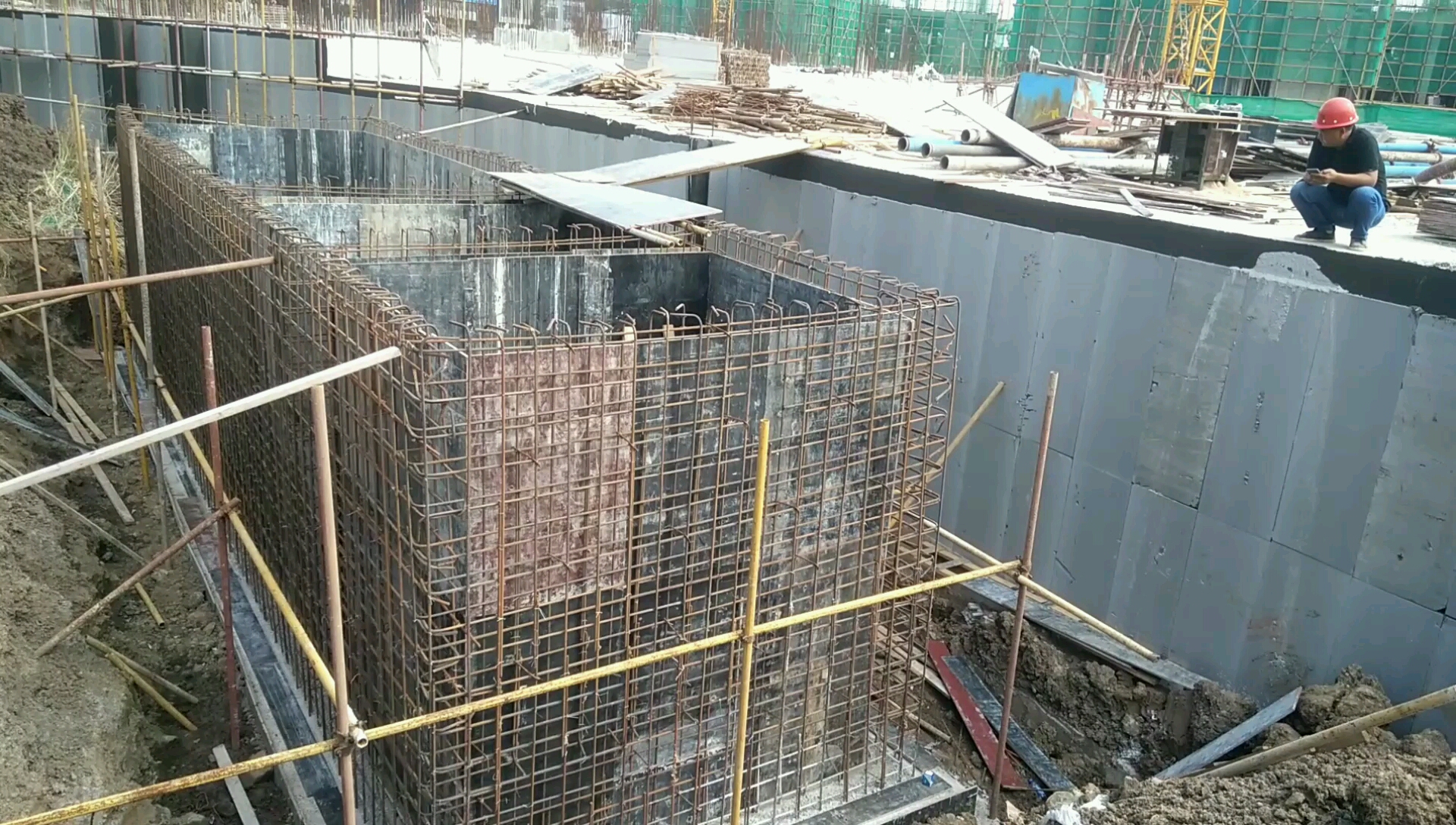 现浇化粪池系列之整体浇筑完成