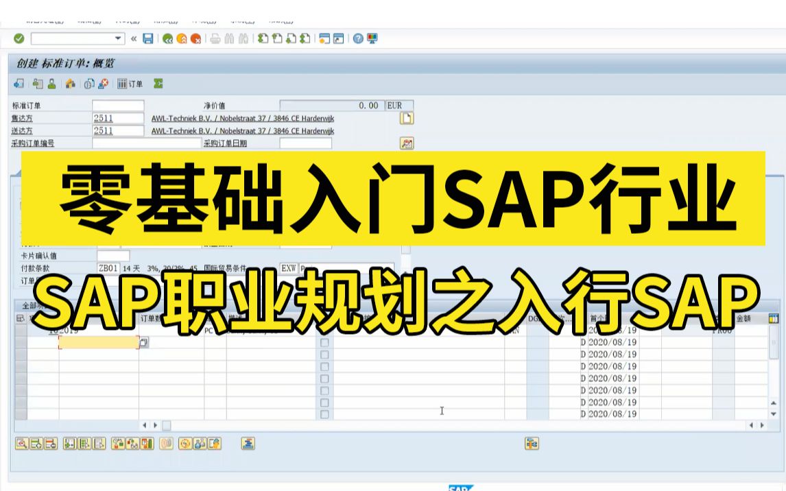 零基础入门SAP行业 SAP职业规划之入行SAP SAP培训