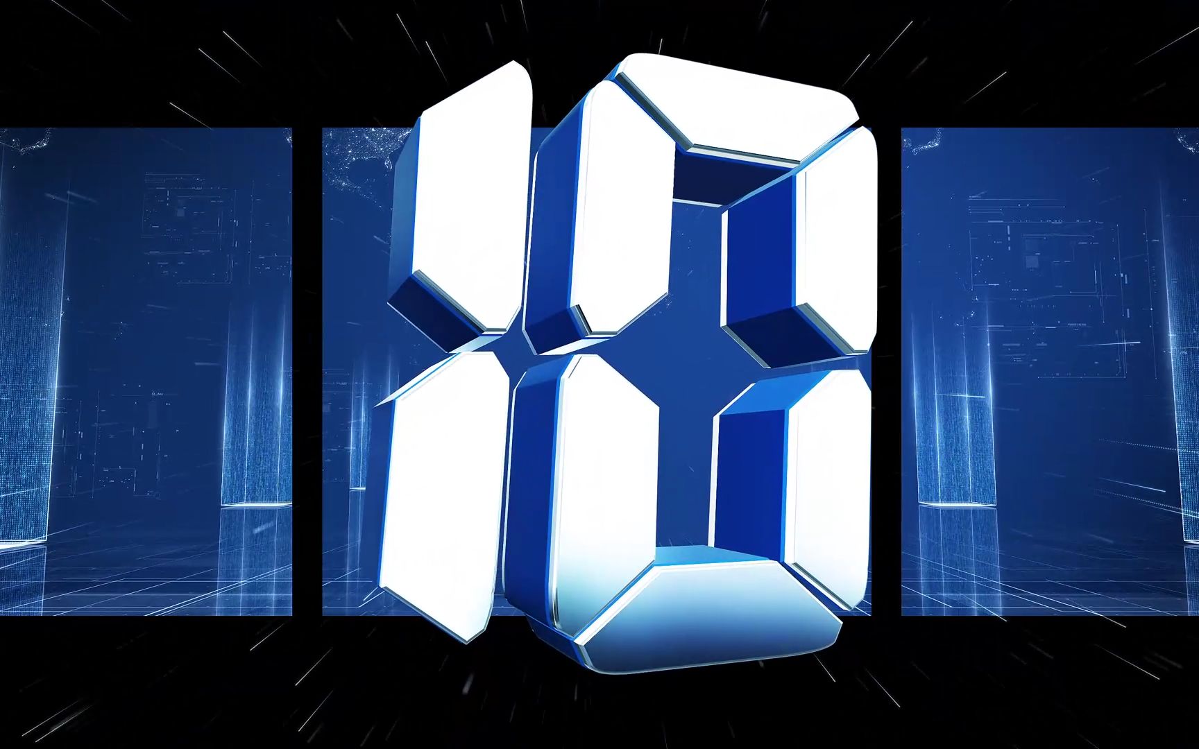 086裸眼3D倒计时开场ae模板