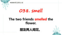 英语单词天天学,第38天:smell,搭配例句详细讲解,一起来学习