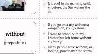 without 没有 英语单词读音意思例句