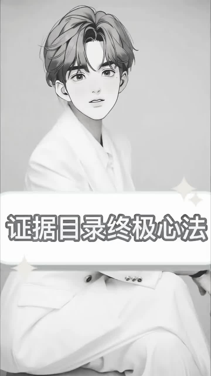 做证据目录,如何让法官抄写你的作业