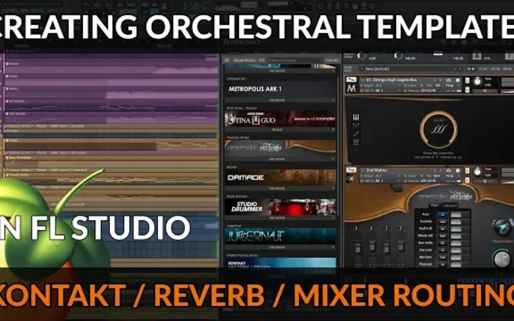 如何在FL Studio中创建管弦乐模板 作曲编曲教程音乐制作电影配乐...