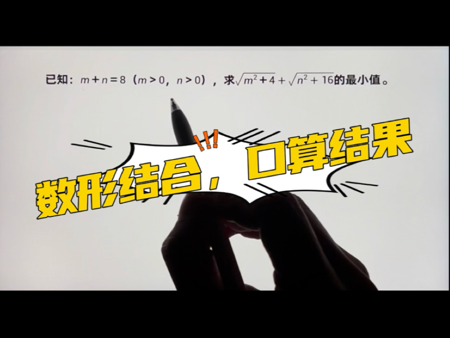 数形结合秒解最值#期末冲刺