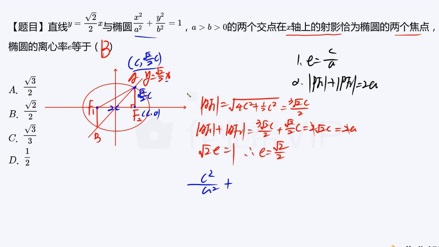 高中数学:椭圆简单几何性质
