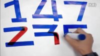 台湾创意手文化手绘pop数字写法