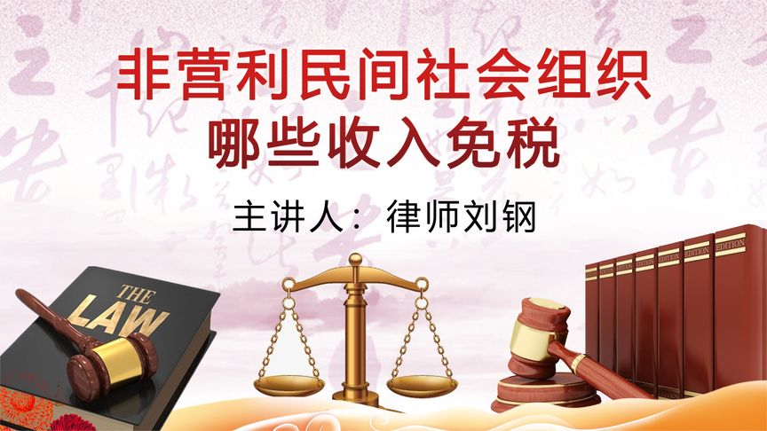 非营利民间社会组织哪些收入免税