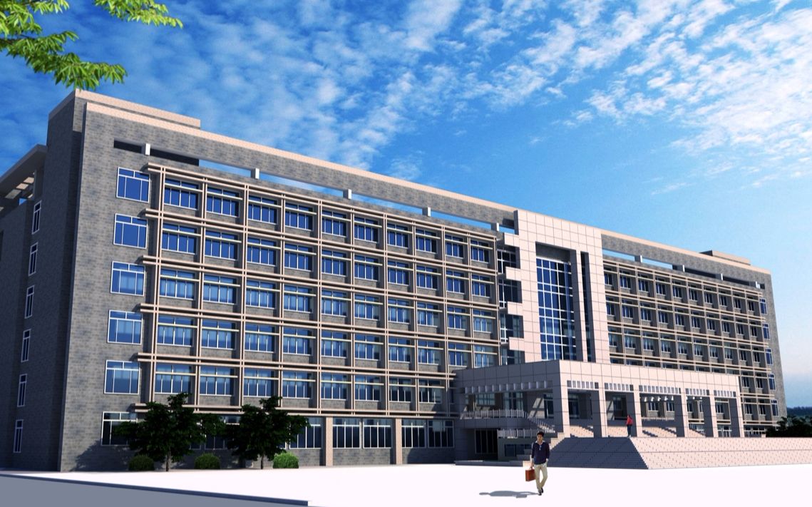 【3D建模】山东农业大学南校教学楼建模