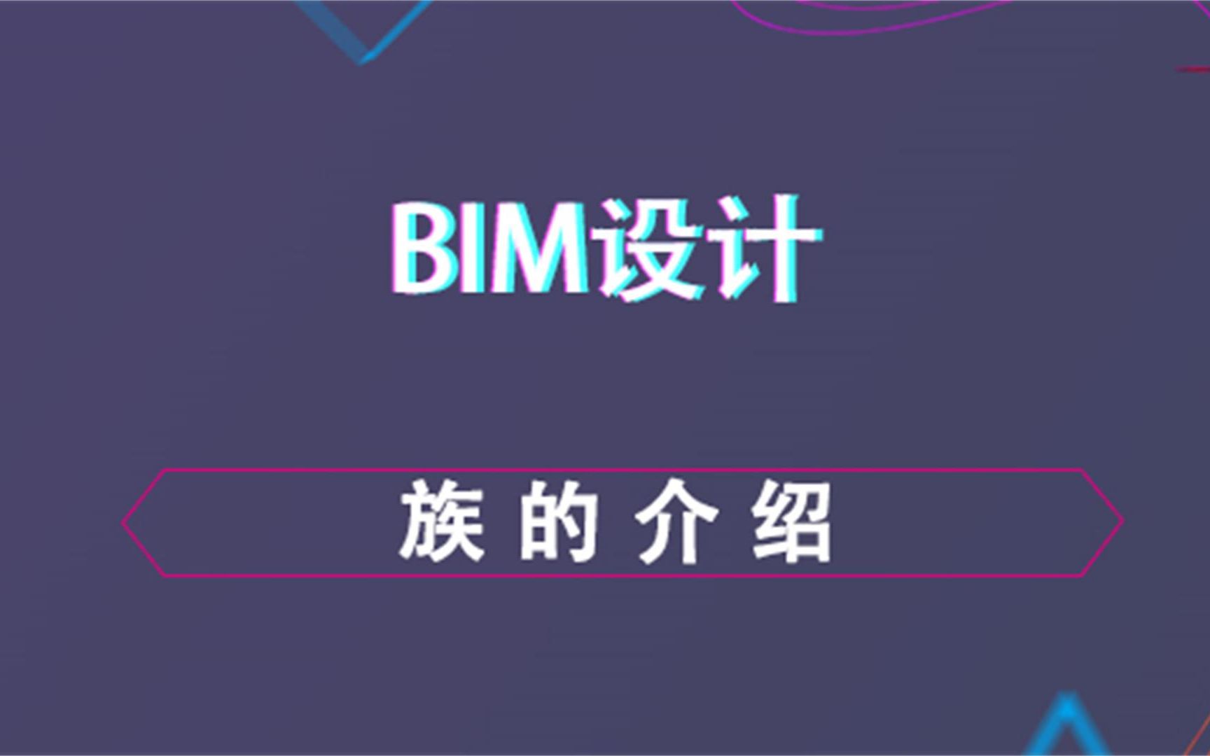 族的介绍--BIM族的设计