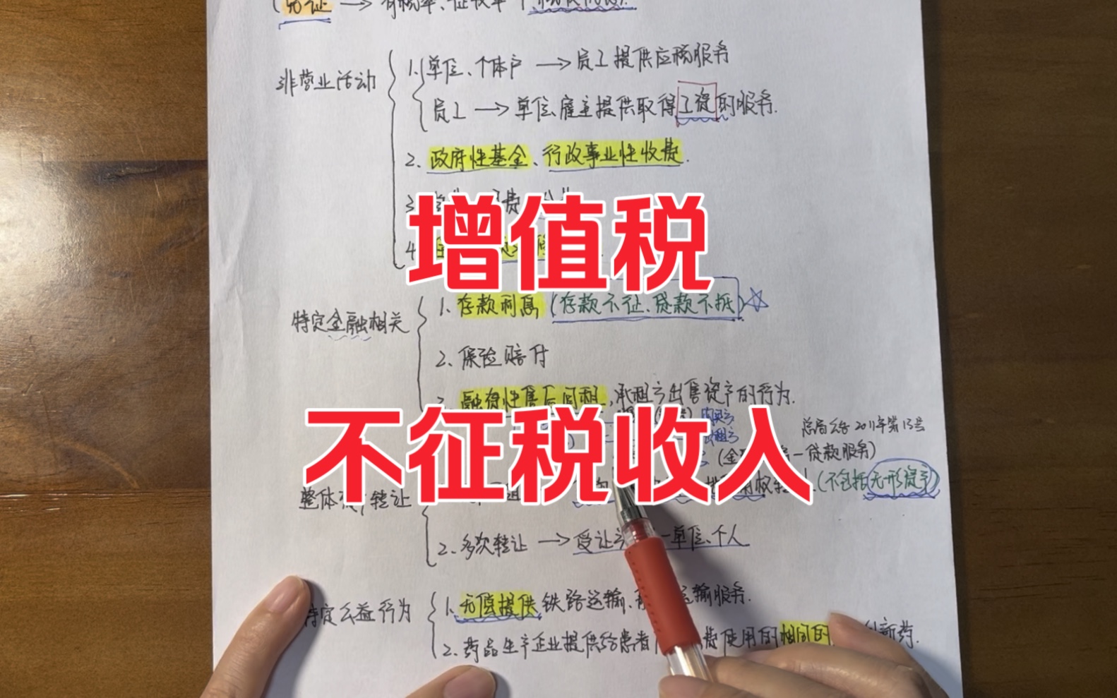七、增值税不征税收入