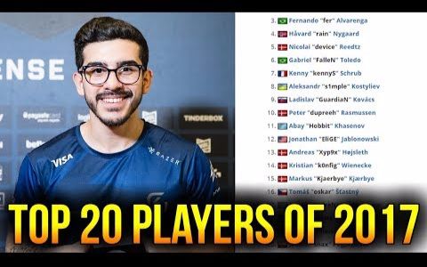 CSGO 职业选手 TOP20 排行榜 ★ HLTV 2017