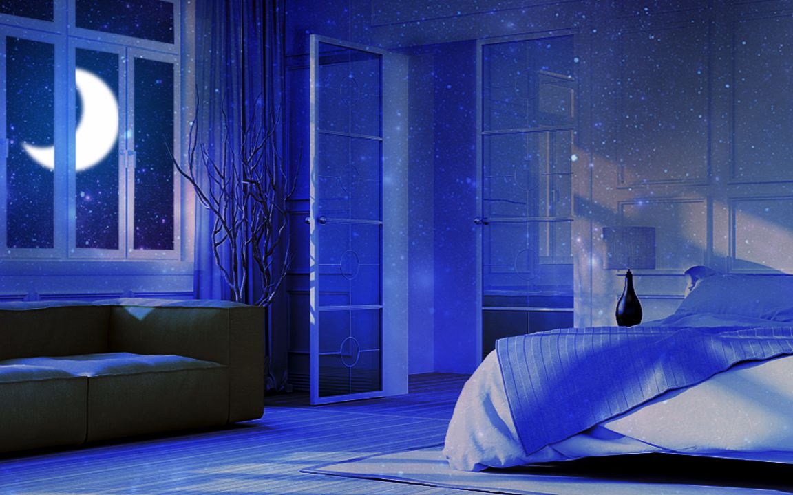 PS调色教程——梦幻卧室的制作方式