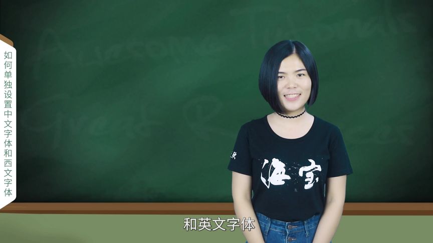 011、如何单独设置中文字体和西文字体