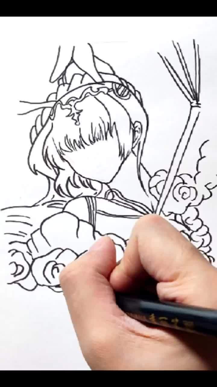 教你们画小舞 #创意简笔画 #小舞 #儿童简笔画