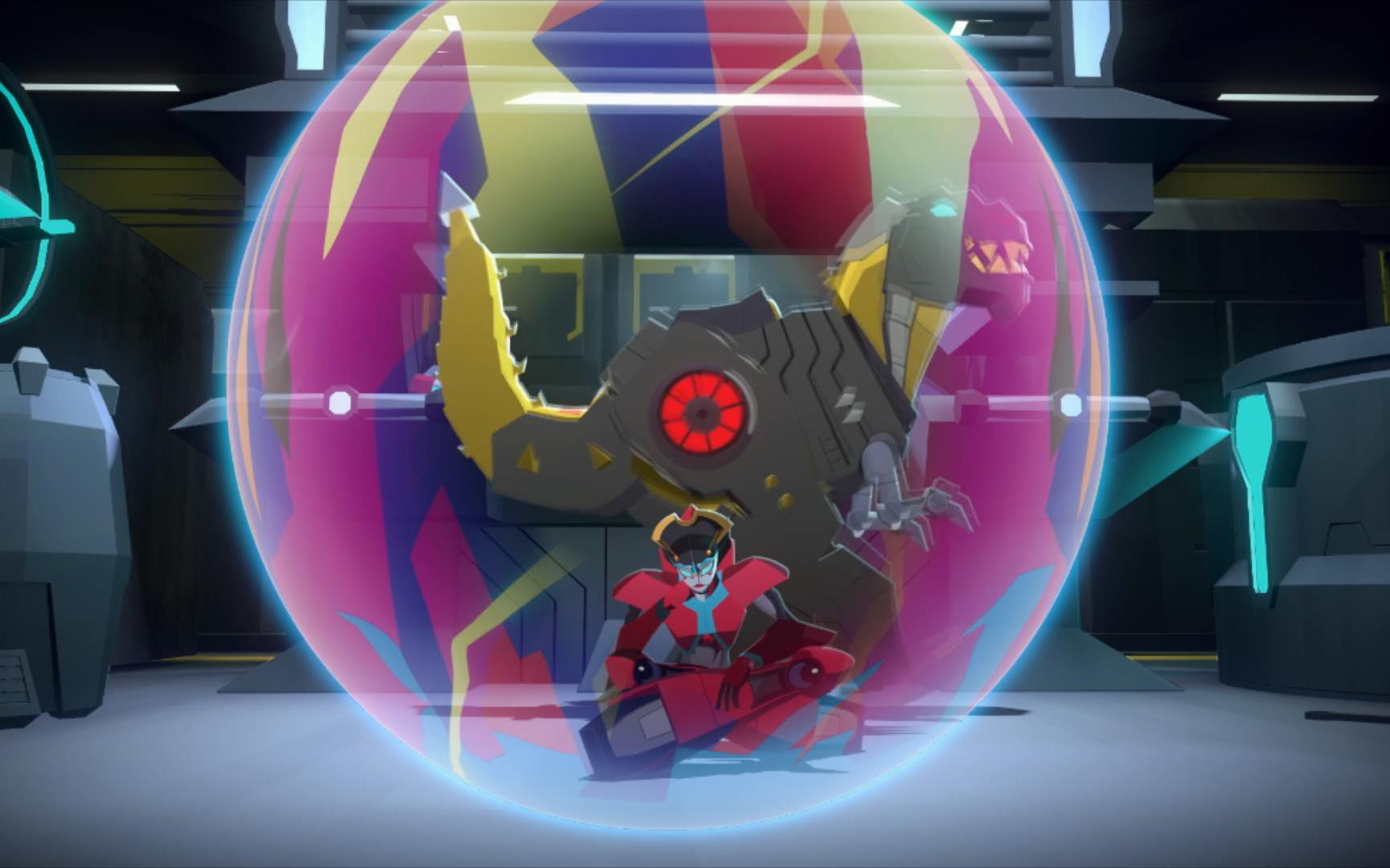 钢锁大闹汽车人基地 黄豹突然现身 变形金刚塞伯志 第二季第三集