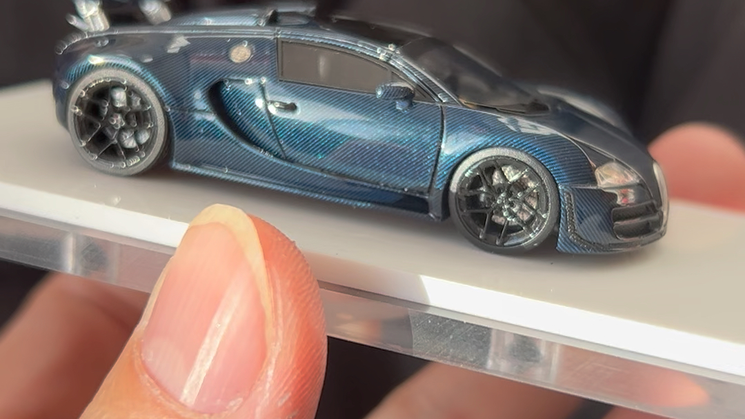 布加迪威龙 蓝碳纤维#汽车模型