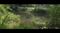 ...花园空镜头绿色环保歌舞晚会节目表演大屏幕舞台LED背景视频素材