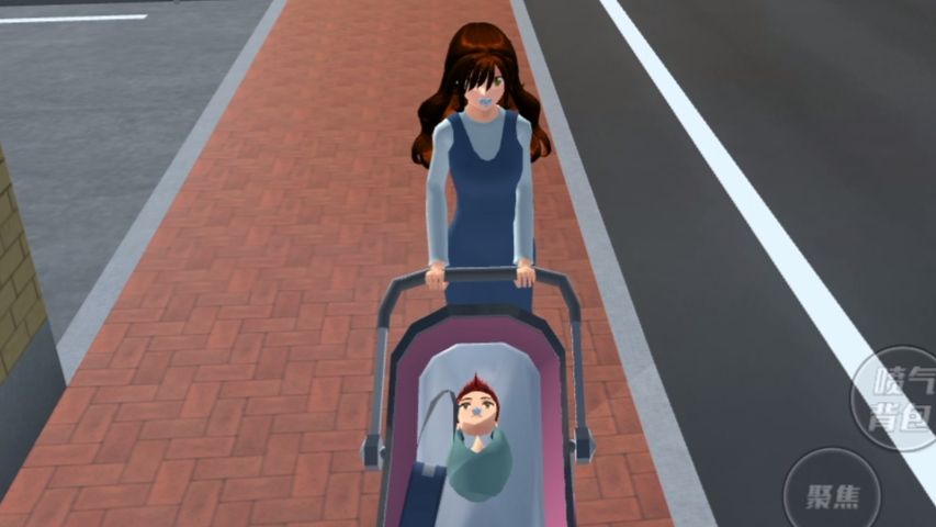 樱花校园模拟器:怎么上婴儿车上 教程