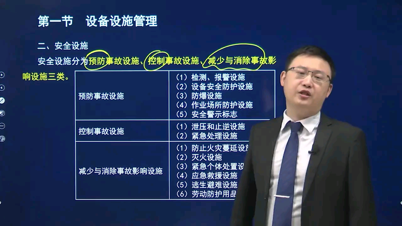 第一节设备设施管理二,安全设施知识