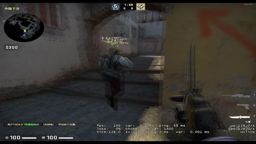4打5打平了,这老 卡的进不来了#csgo