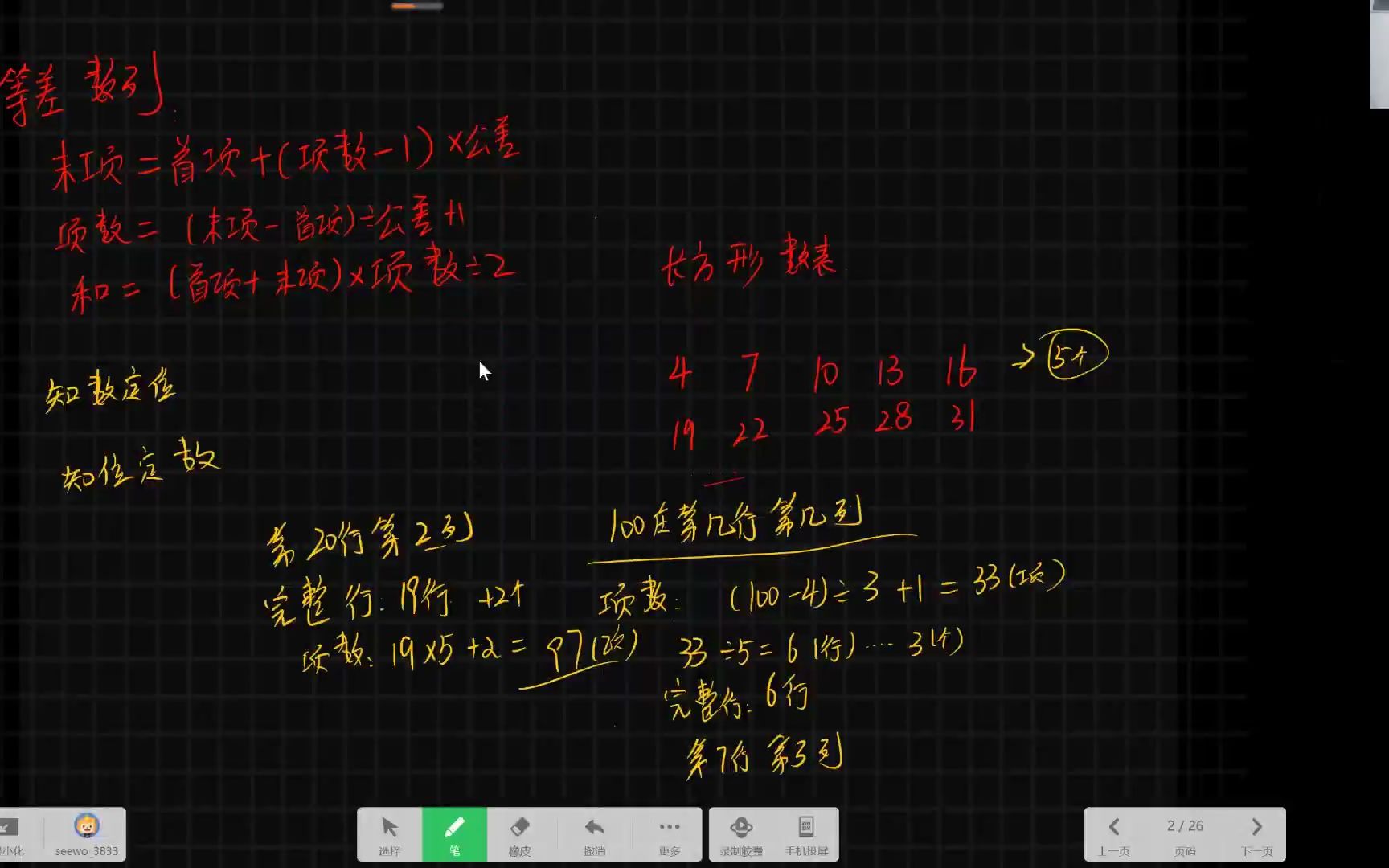 第一讲 三角形数表