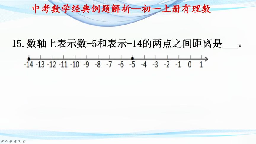 初一上册有理数中有关数轴上求点问题,希望同学们好好掌握