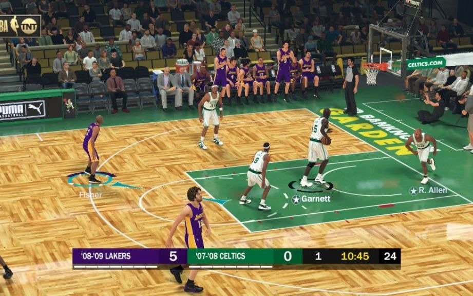 NBA2K21&09洛杉矶湖人队VS08波士顿凯尔特人队&经典的黄绿大战