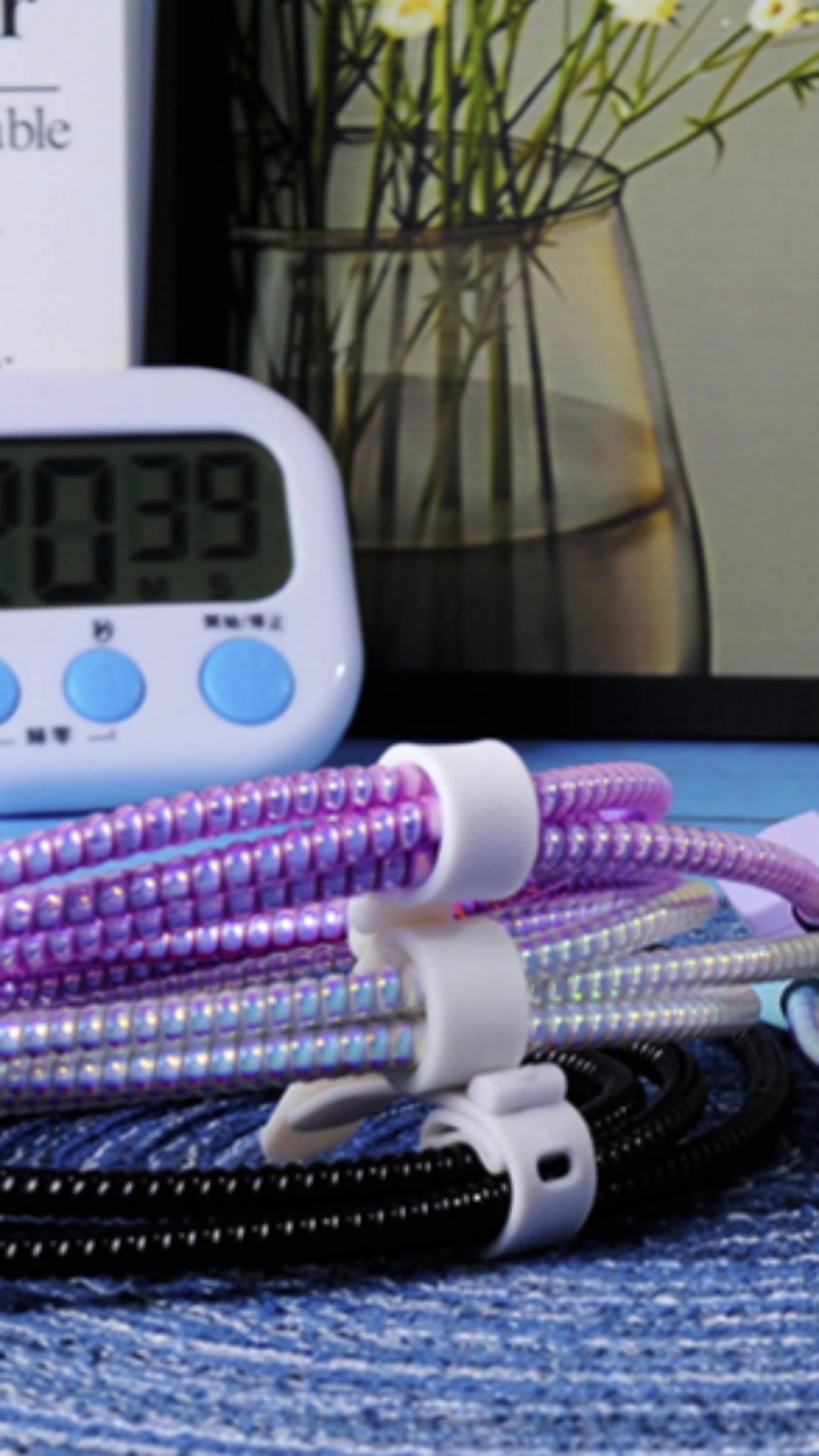 苹果安卓充电线保护套防断头修复绕线器理线器数据线保护套缠绕线 #...