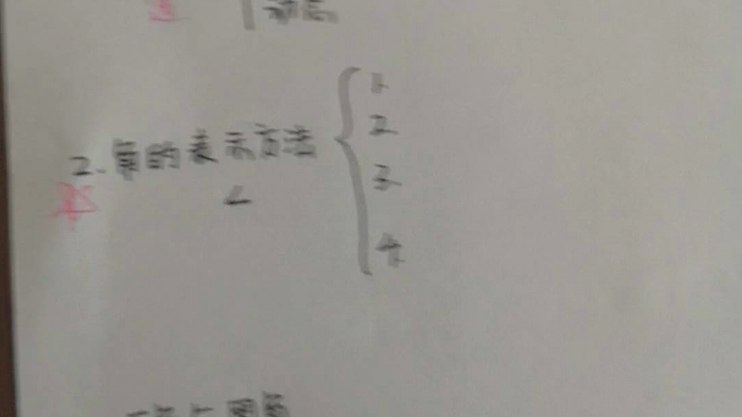 角的表示之角的静态定义