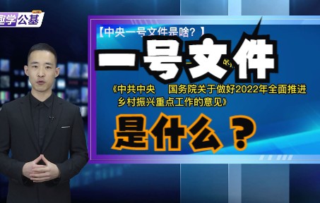 “中央一号文件”是啥?