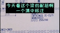 今天学习一下次梁的原位标注